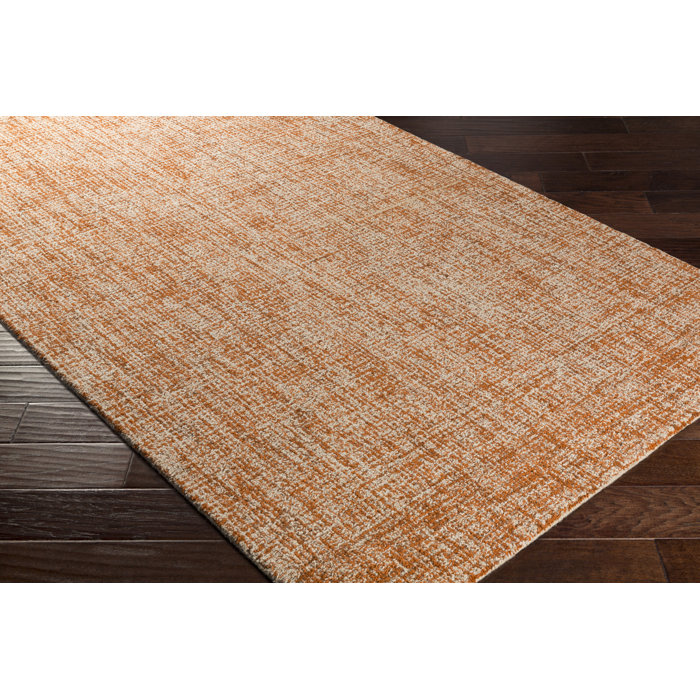 Charlton Home® Darlington Handmade Wool Orange Rug & Reviews | Wayfair