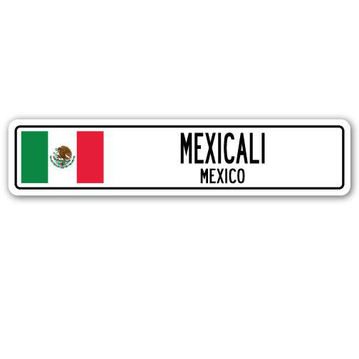 East Urban Home Mexicali, Mexico Flag Aluminum Street Sign | Wayfair