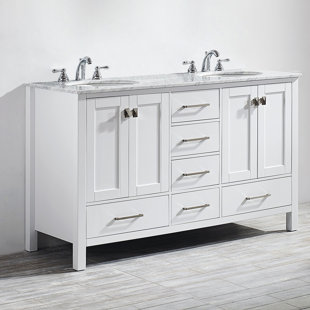 58 Inch Double Sink Vanity | Wayfair