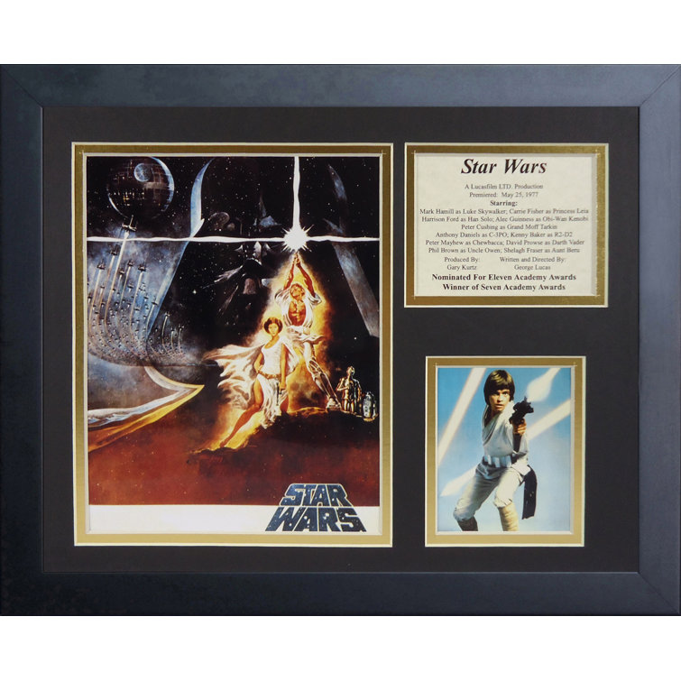 Legends Never Die Star Wars Picture Frame Memorabilia & Reviews | Wayfair