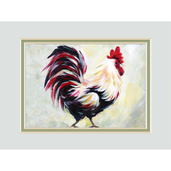 Rosalind Wheeler Red Rooster Painting 2 | Wayfair
