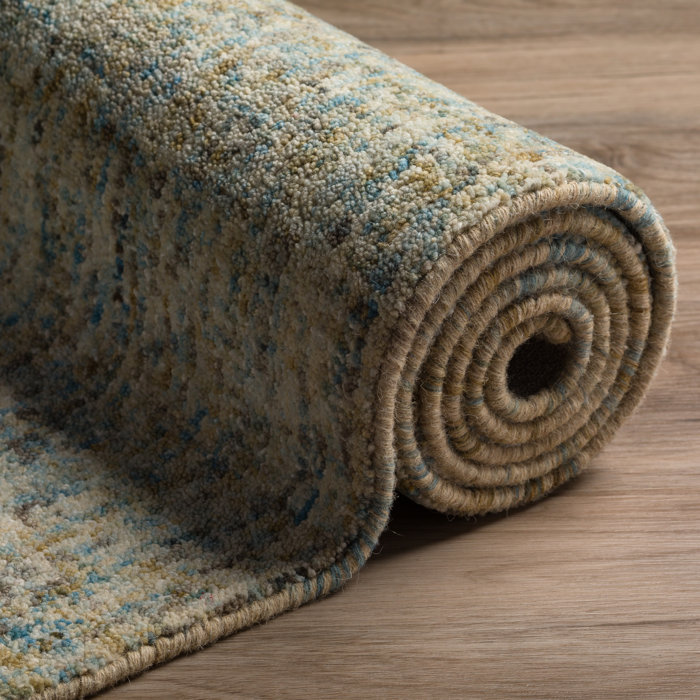 Latitude Run® Gilboa Handmade Wool Chambray Rug & Reviews | Wayfair