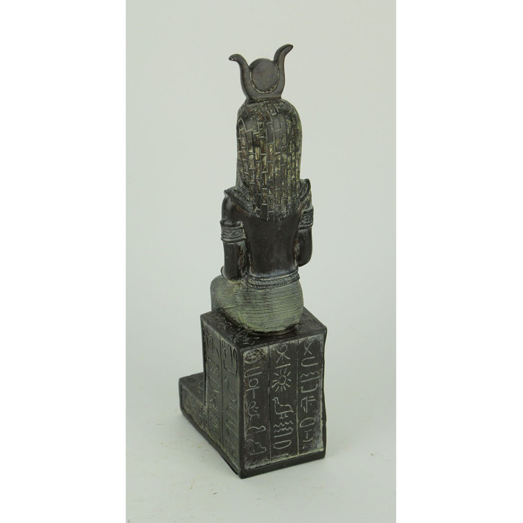 Bungalow Rose Egyptian Goddess Isis Sitting on Throne Statue | Wayfair