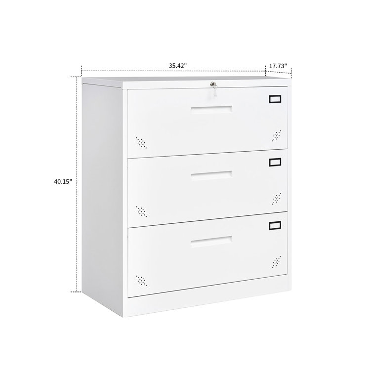 Latitude Run® 3-Drawer Lateral Filing Cabinet | Wayfair