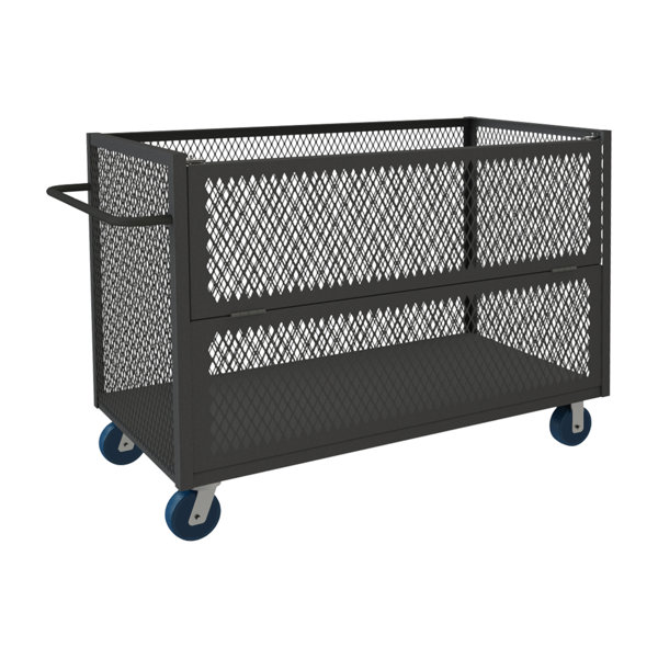 Durham Manufacturing Drop Gate 3 Sided Mesh Cart | Wayfair