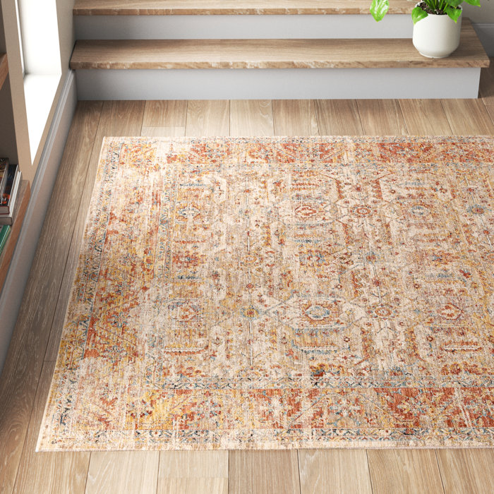 Langley Street Gorsuch Performance Rust/Cream Rug & Reviews | Wayfair