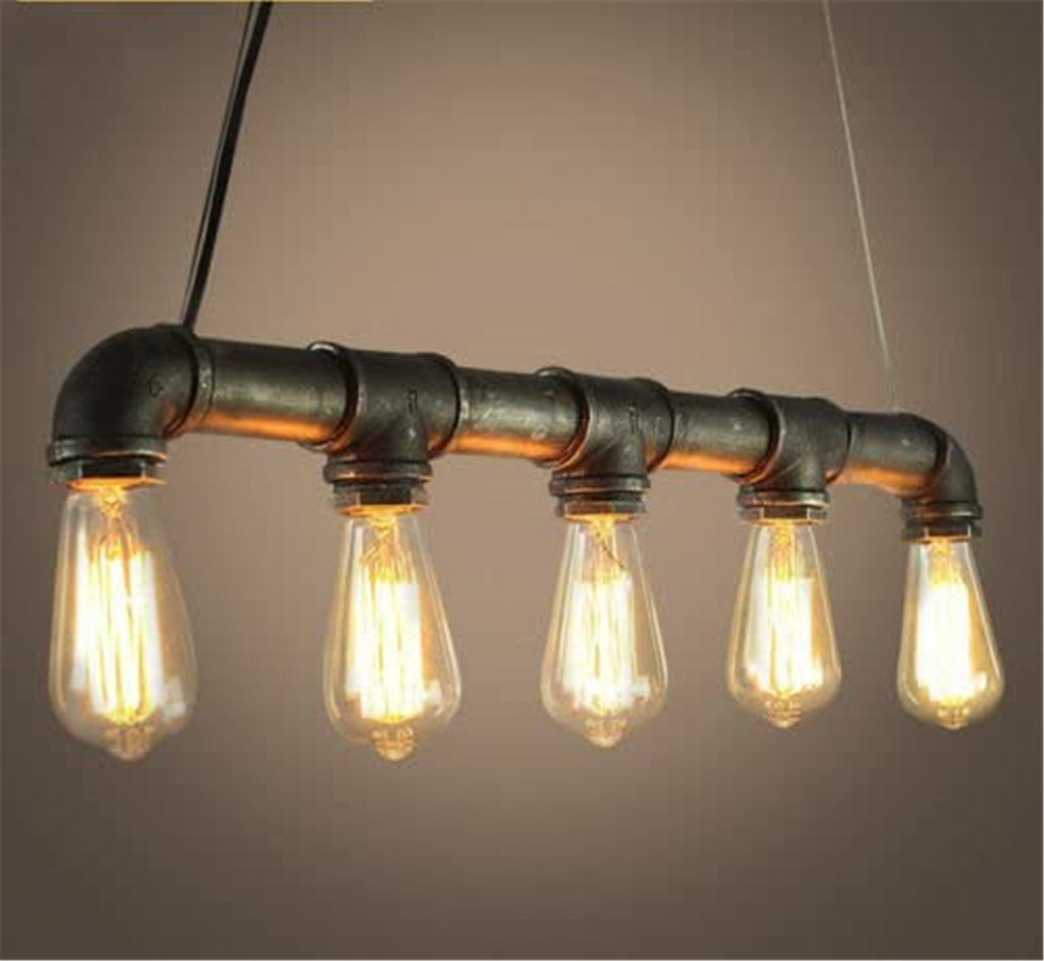 Williston Forge Industrial Vintage Metal Water Pipe Pendant Light | Wayfair