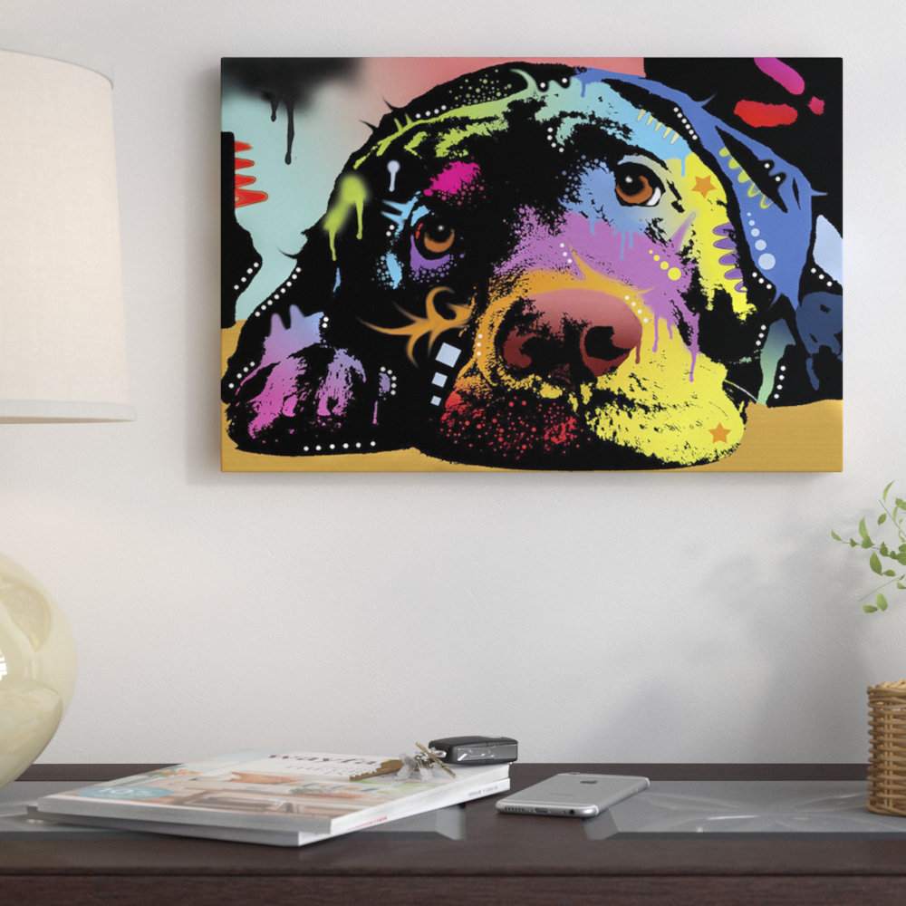 East Urban Home Lying Lab by Dean Russo - Graphic Art on Canvas ...