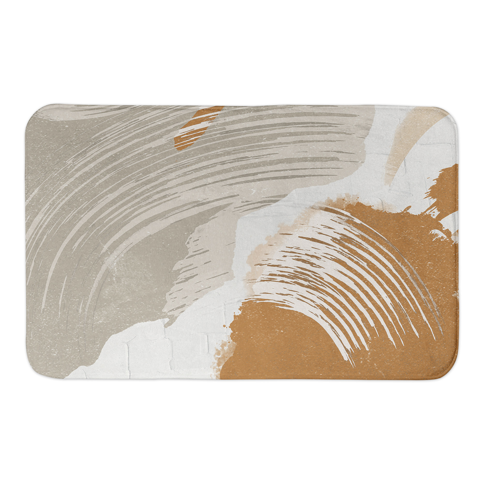 Wrought Studio Fall Abstract Bath Mat | Wayfair