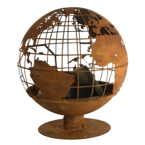 Williston Forge Fire Globe Laser Cut World Globe | Wayfair.co.uk