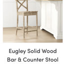 Sand & Stable Eugley Solid Wood Bar & Counter Stool & Reviews | Wayfair