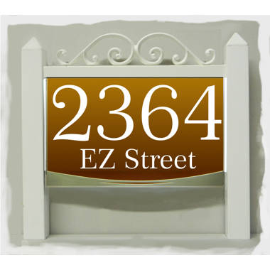 EZStreetSigns Traditional LED address sign with landscape light adapter ...
