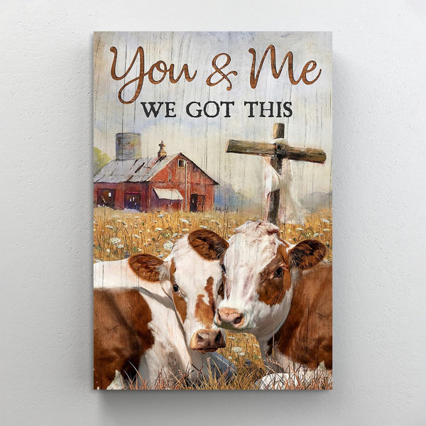 Trinx Jesus Christ Couple Cow Drawing Yellow Farm Painti Jesus Christ ...