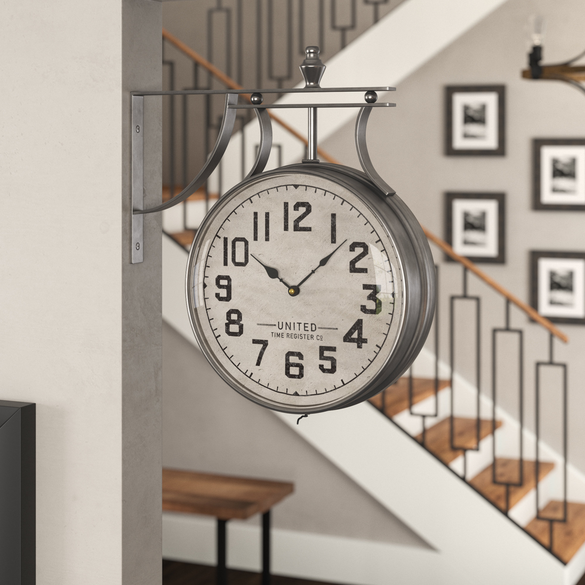 Williston Forge Bellanger Metal Wall Clock & Reviews | Wayfair