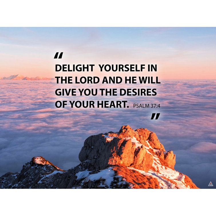 Tri-Seven Entertainment Psalm 37:4 Poster Delight Yourself In The Lord ...
