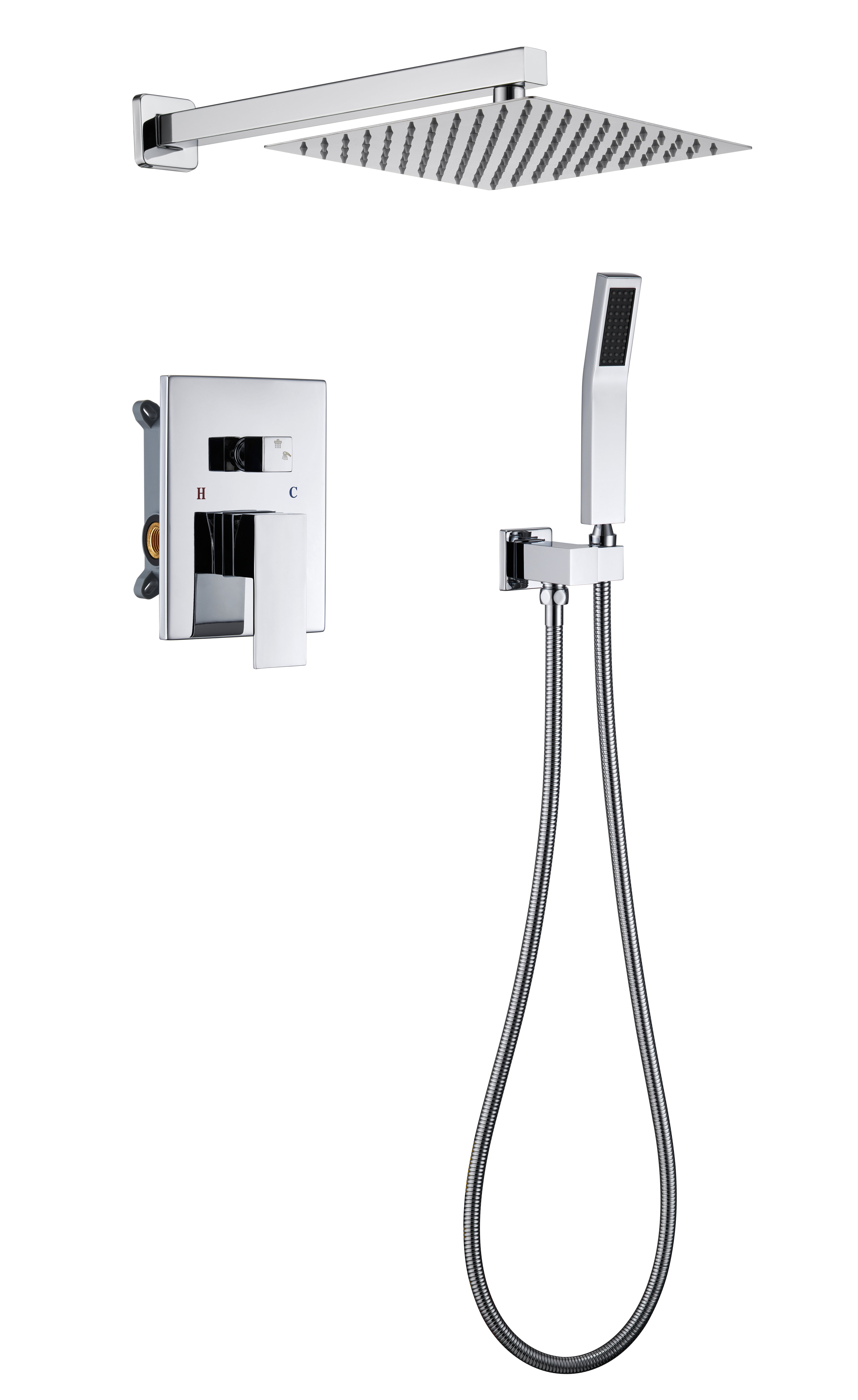 Boyel Living Complete Shower System With Rough-In Valve | Wayfair