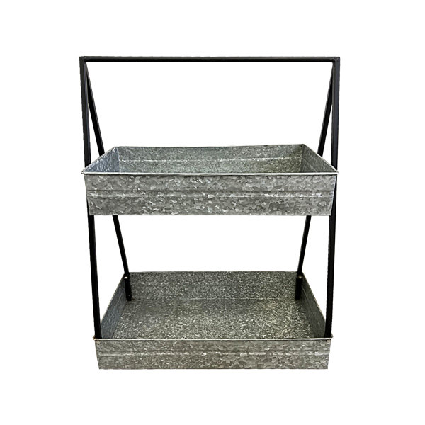 Galvanized-metal-tiered-stand | Wayfair