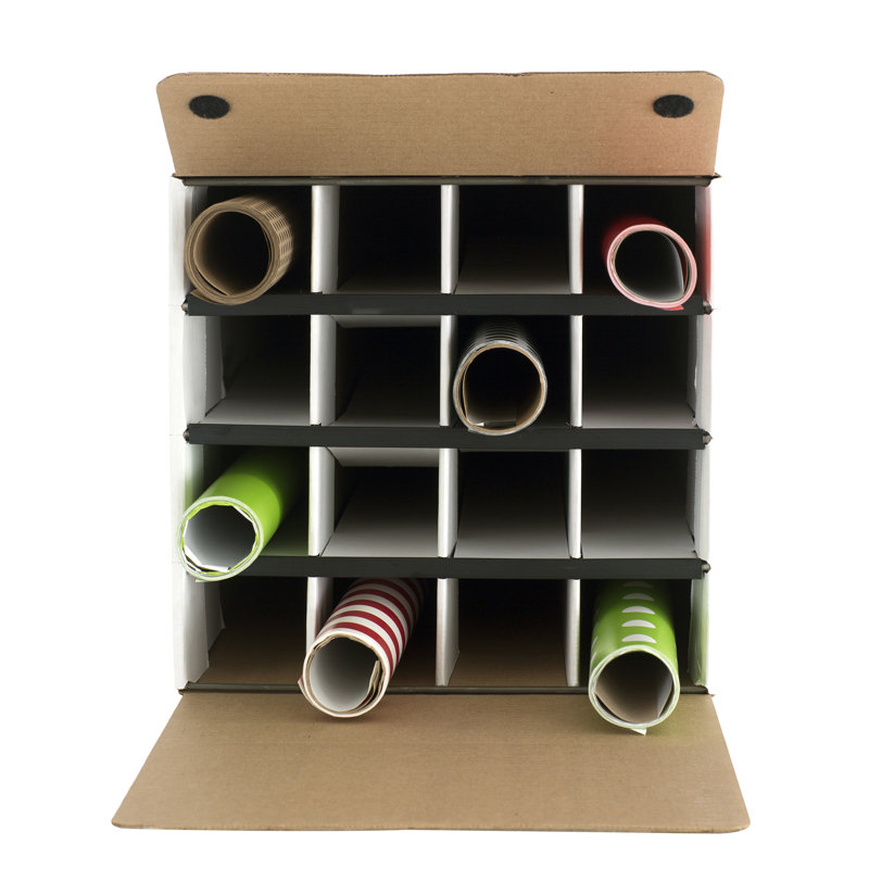 Safco Products Document and Gift Wrap Paper Roll Storage Organizer ...