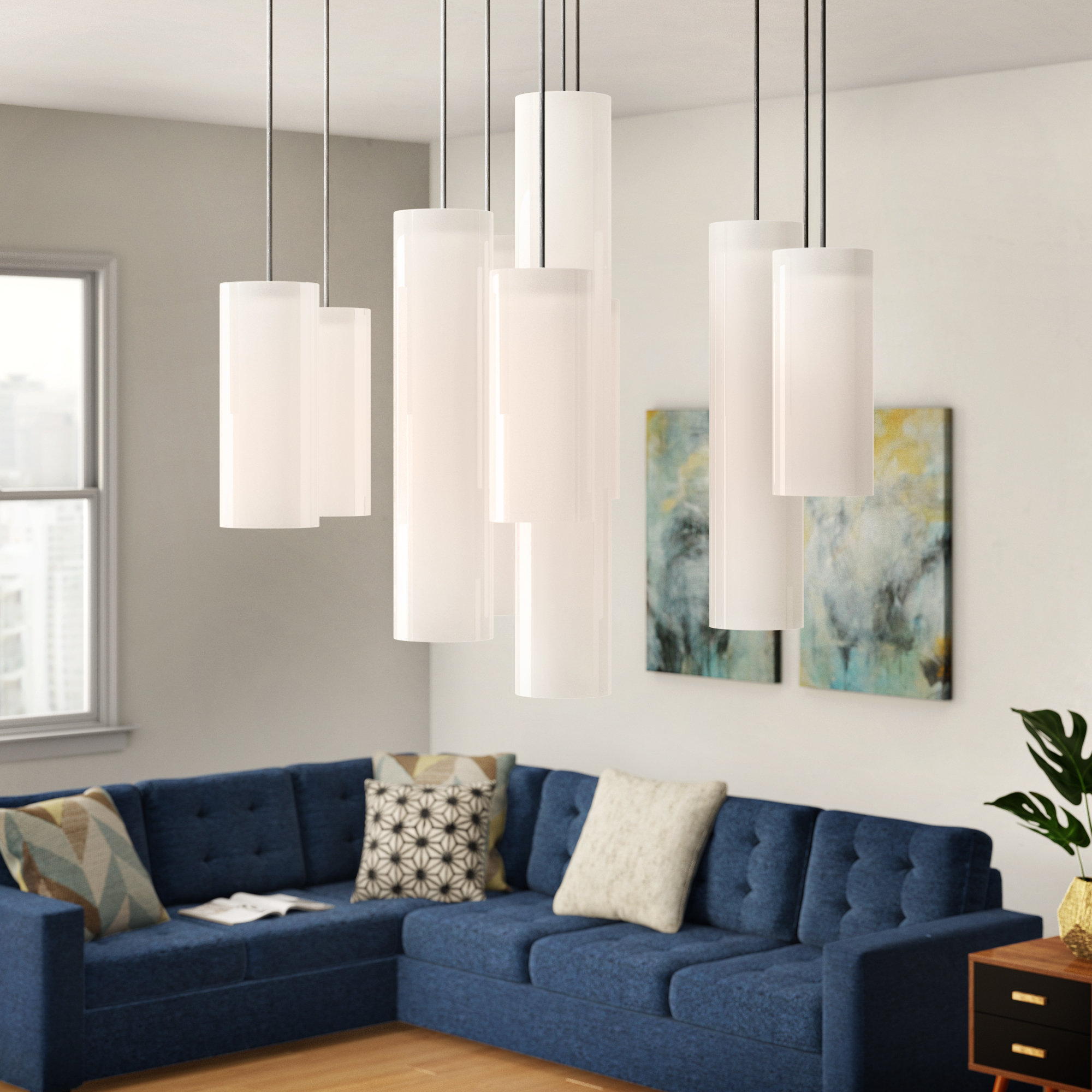Wade Logan® Thistletown 15 - Light Shaded Geometric Chandelier ...