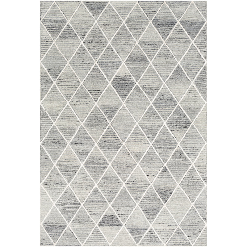 Gracie Oaks Lynden Handmade Gray Rug & Reviews | Wayfair