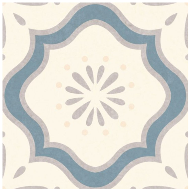 Long Island Mosaics & Tile DaVinci 7.9" x 7.9" Porcelain Patterned ...