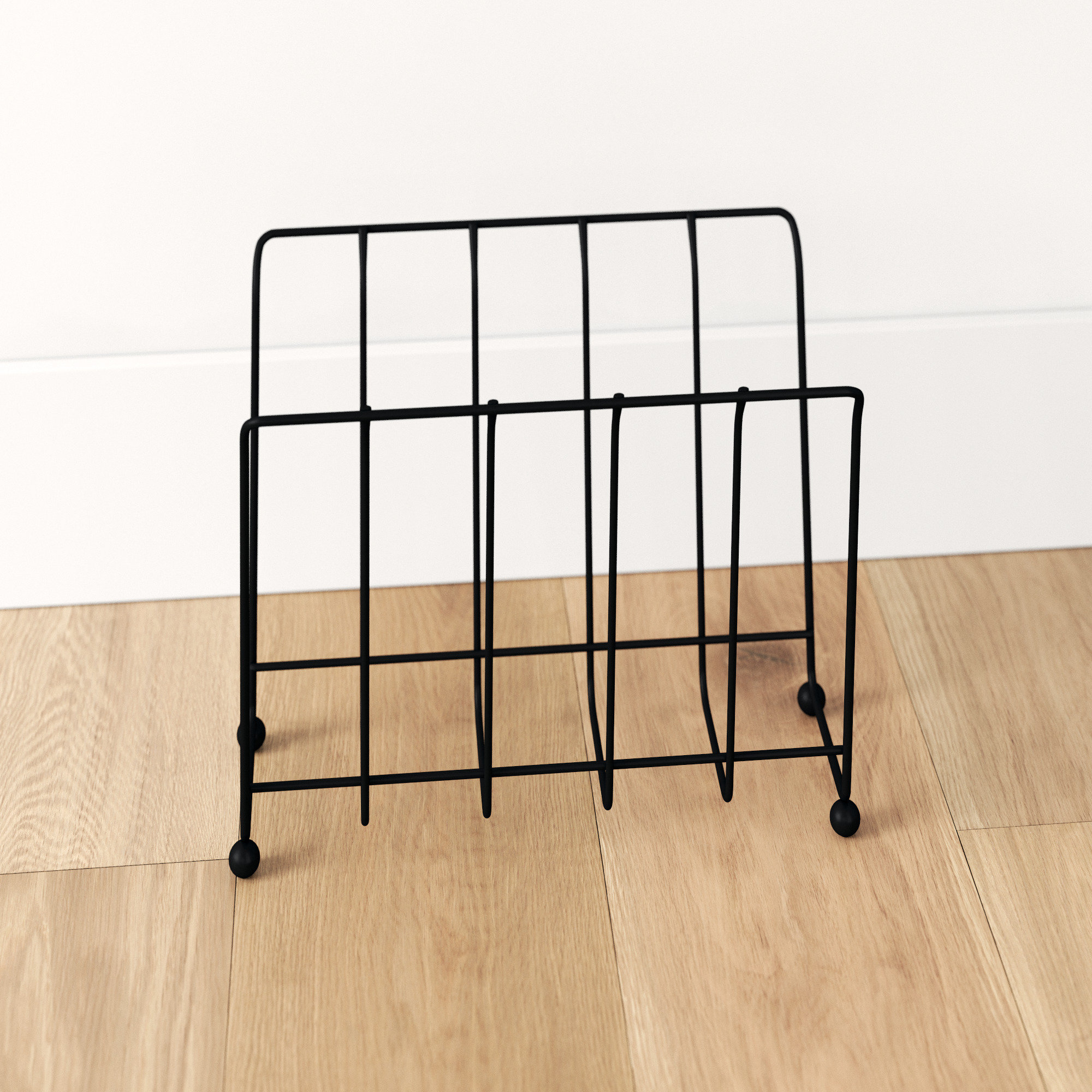 Ebern Designs Sarjaha Wire Magazine Rack & Reviews | Wayfair