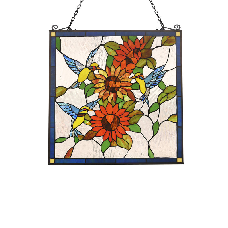 Charlton Home® Tiffany Glass Window Panel & Reviews - Wayfair Canada