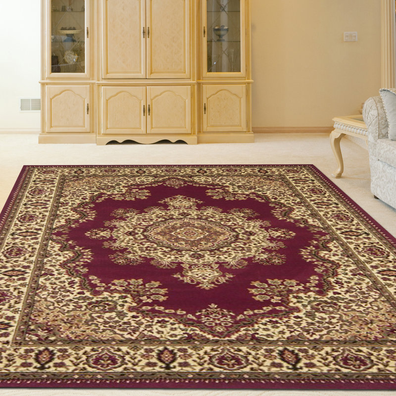 Northington Burgundy Area Rug & Reviews | Birch Lane