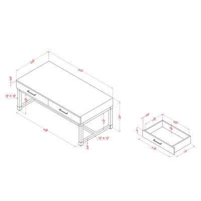 Mercer41 Maxwell 2 - Piece Living Room Table Set & Reviews | Wayfair