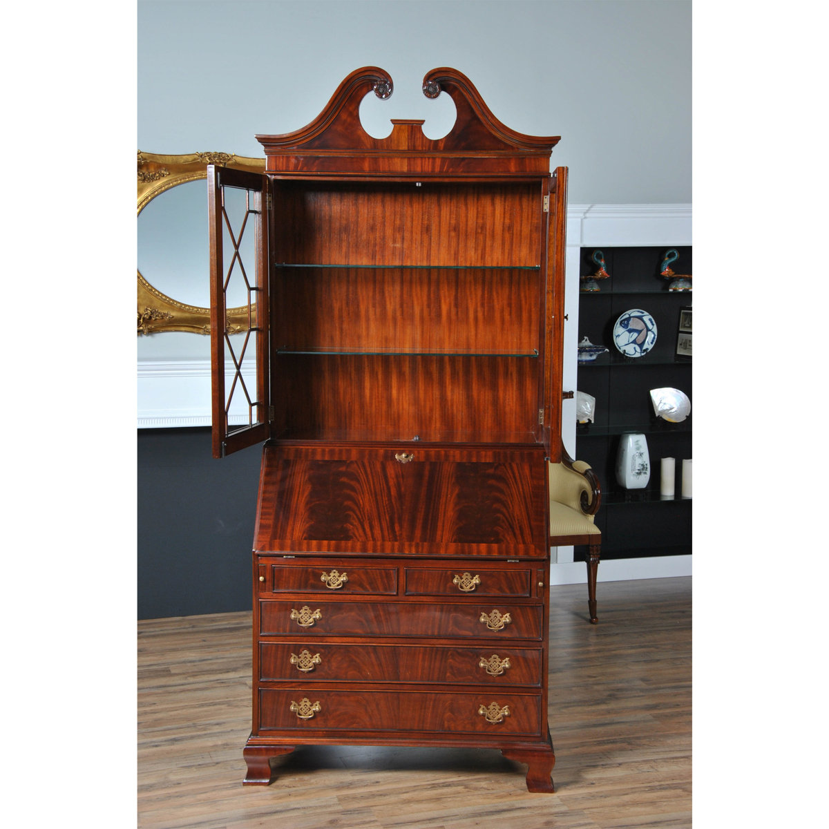 Niagara Mahogany Secretary Desk | Wayfair