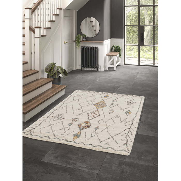 Langley Street Emrys Beige/Orange/Blue Rug | Wayfair.co.uk