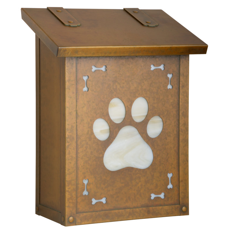 America's Finest Lighting Company Dog Paw Wall Mounted Mailbox | Wayfair