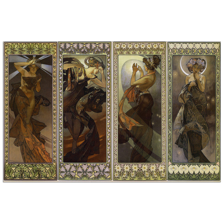East Urban Home Alphonse Mucha - Picture Frame Graphic Art on Wood ...