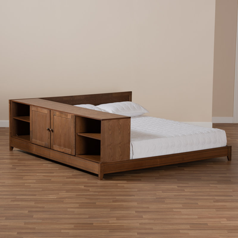 Union Rustic Evelin Queen Solid Wood Low Profile Platform Bed | Wayfair