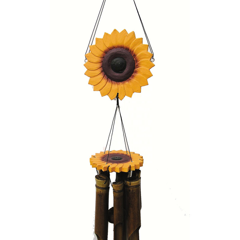 Cohasset Gifts & Garden Sunflower Wind Chime | Wayfair