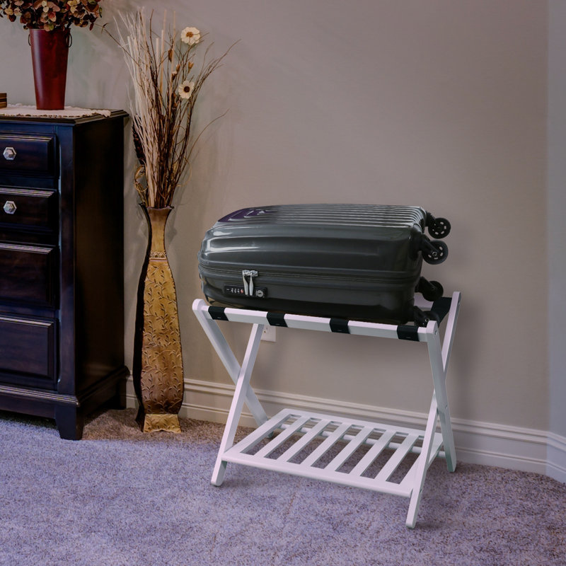 Casual Home Folding Wood Luggage Rack & Reviews | Wayfair