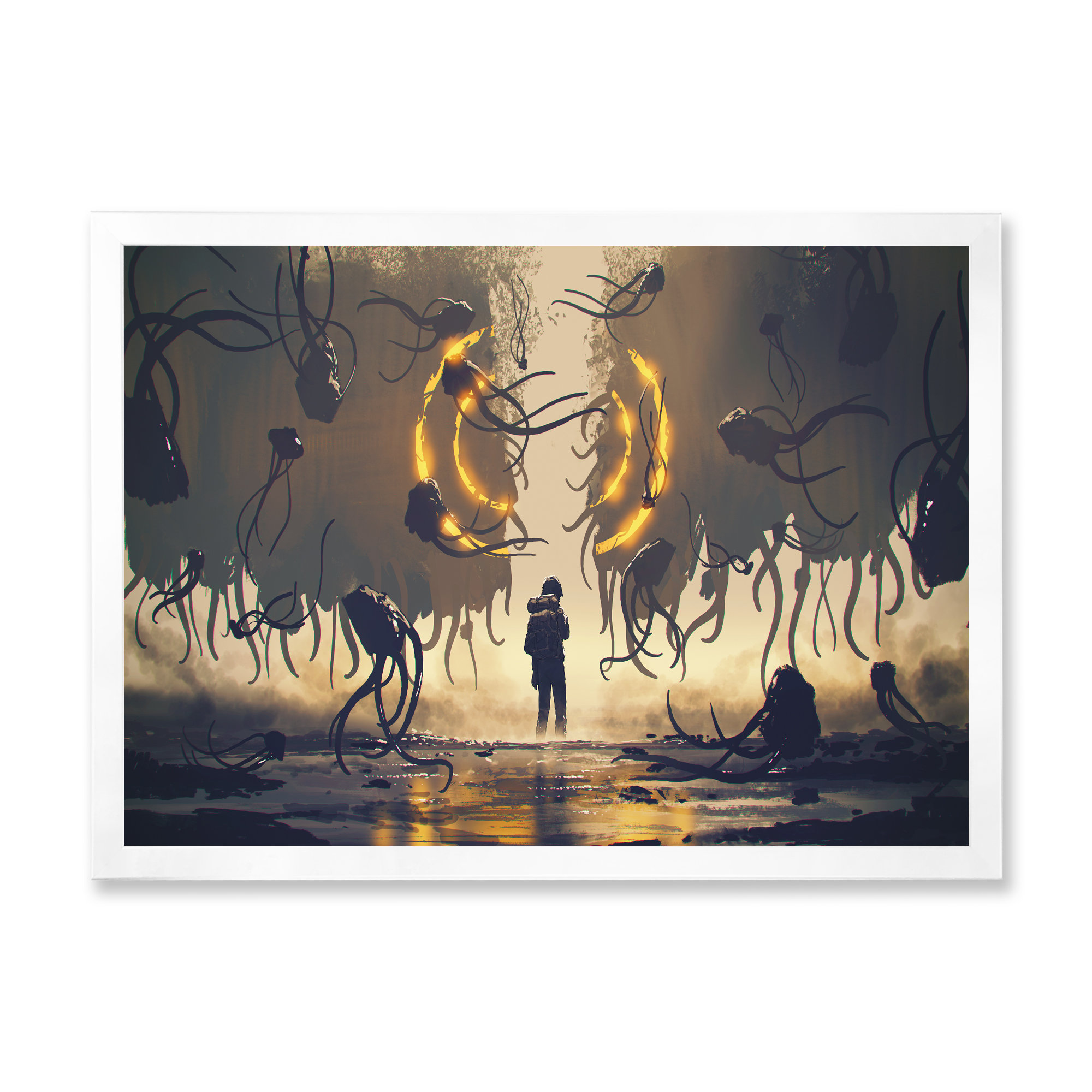 DesignArt Video Game Matrix Sentinal Fight - on | Wayfair