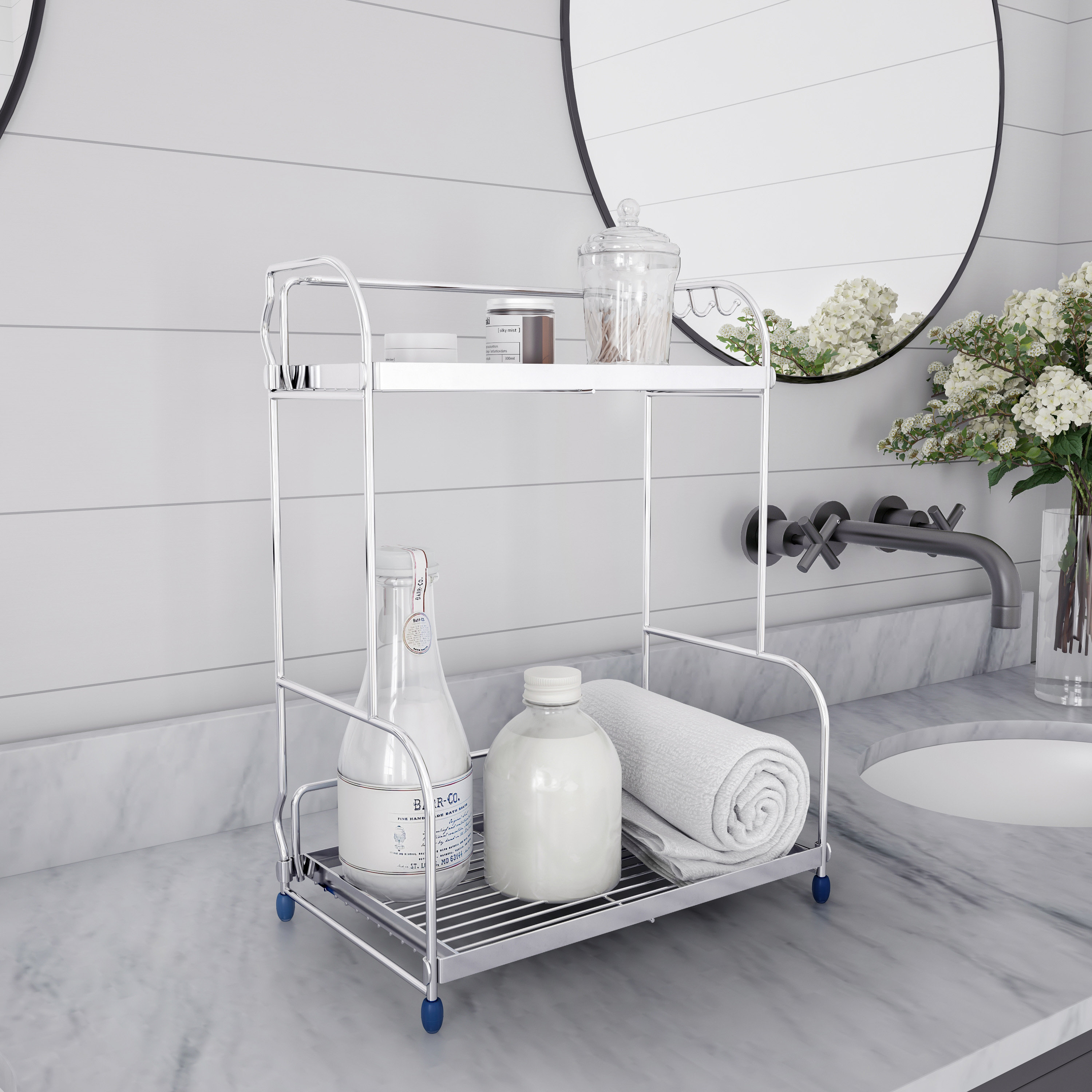 Rebrilliant Jeffries 16" H x 13" W x 7.75" D Countertop Shelving Unit ...