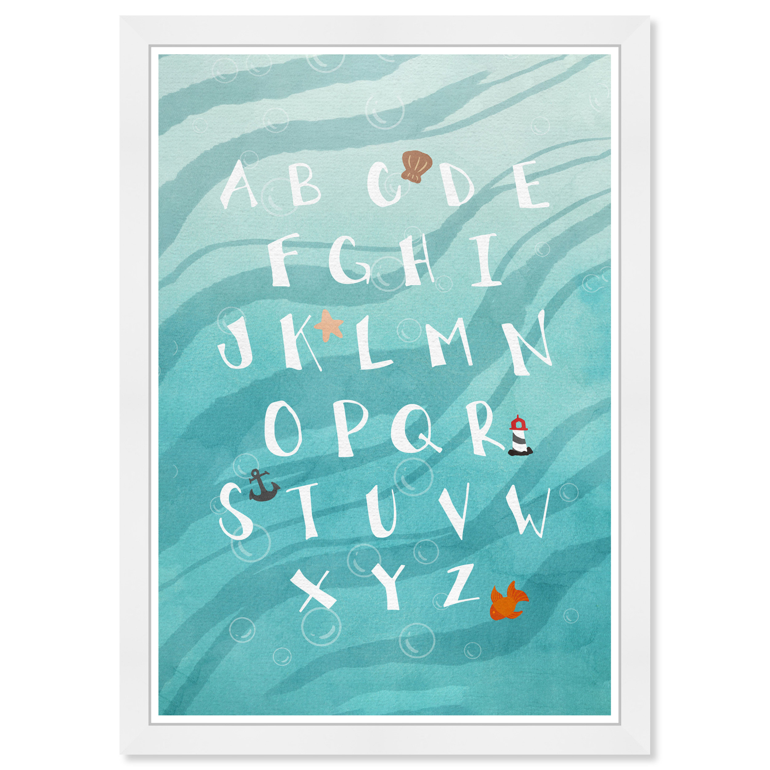 Isabelle & Max™ Typography And Quotes Coastal Alphabet Letters And ...