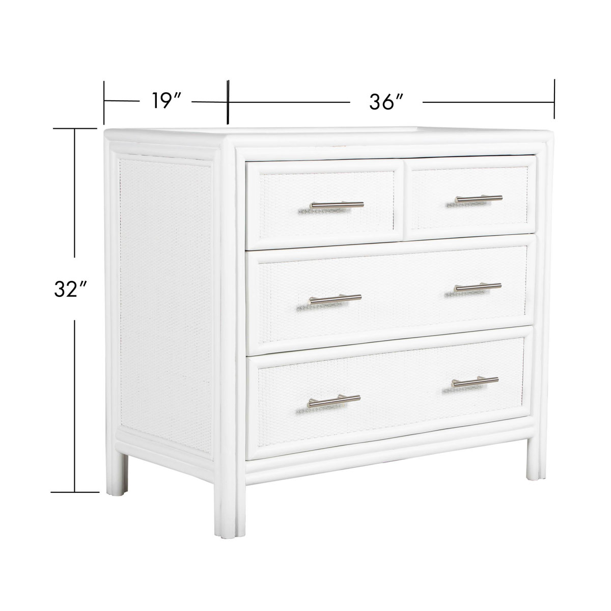 David Francis Furniture Aruba 32'' Tall 4 - Drawer Bachelor's Chest ...