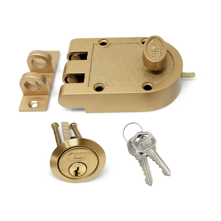Premier Lock Jimmy Proof Flat Strike Single Cylinder Deadbolt - Wayfair ...