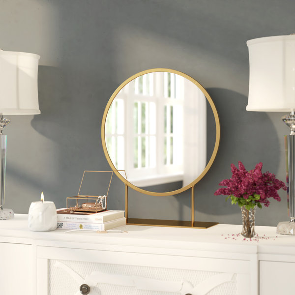 Willa Arlo Interiors Jackie Round Glam Beveled Accent Mirror & Reviews ...
