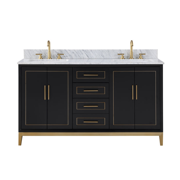 Bemma Gracie 60'' Double Bathroom Vanity & Reviews | Perigold