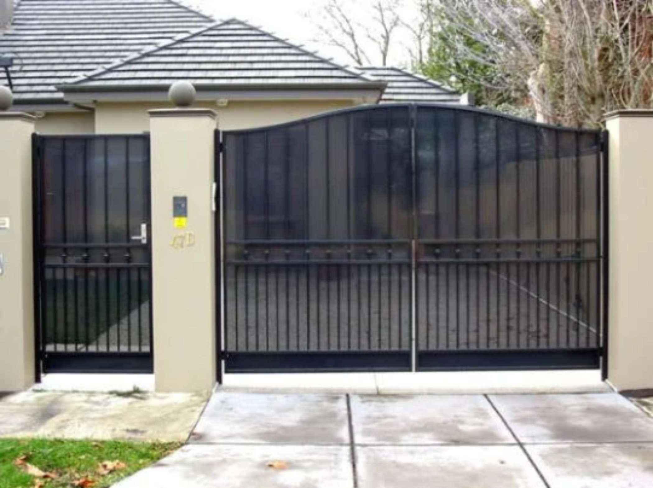 TAIMCO Modern Design Entrance Gate | Custom Fabricated Heavy Duty ...
