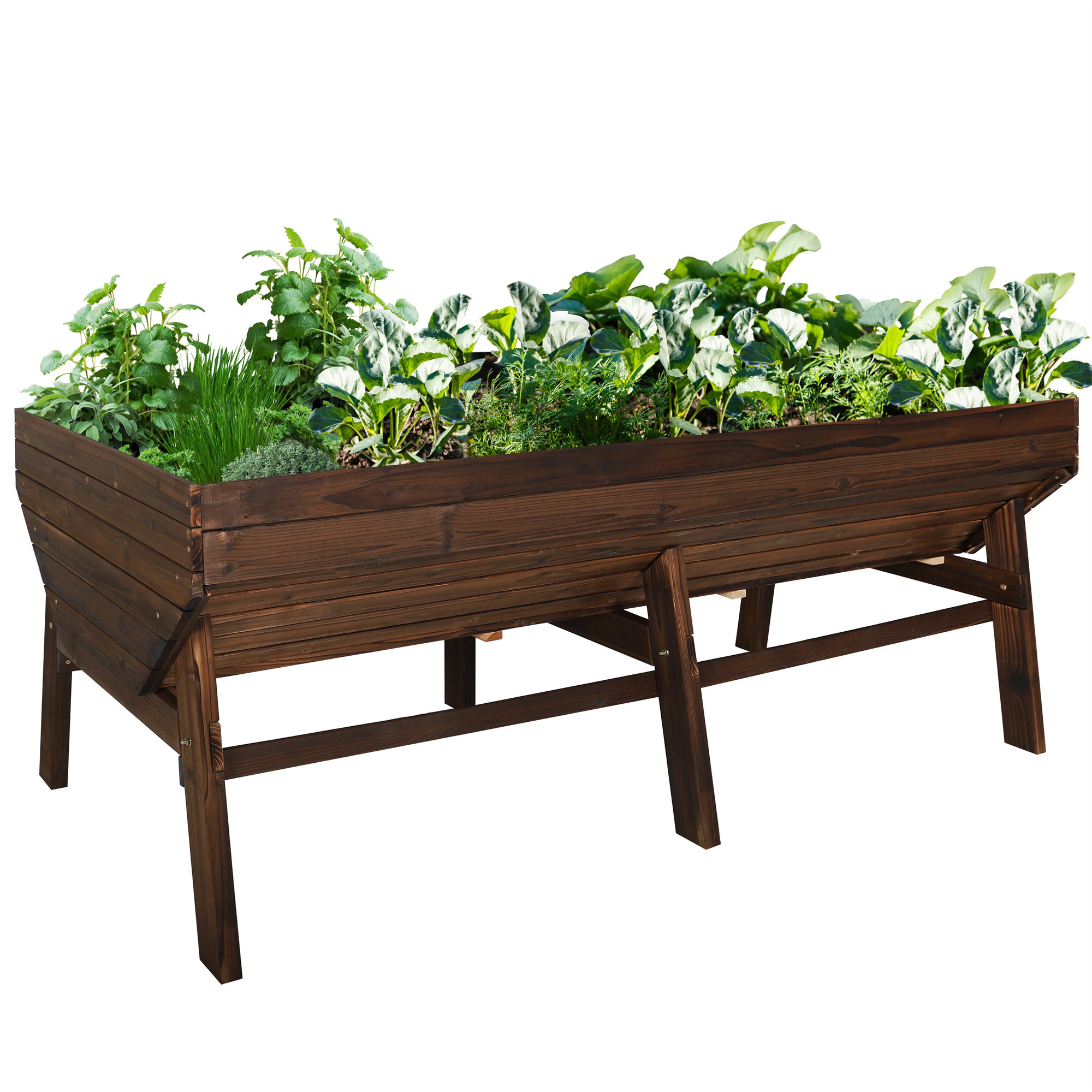Arlmont & Co. Niama Rectangular Corner Plant Stand | Wayfair