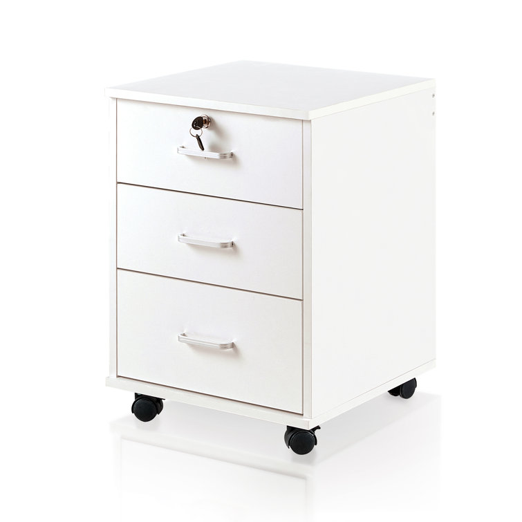 17 Stories Karansingh Lockable 3 Drawer Filing Cabinet | Wayfair.co.uk