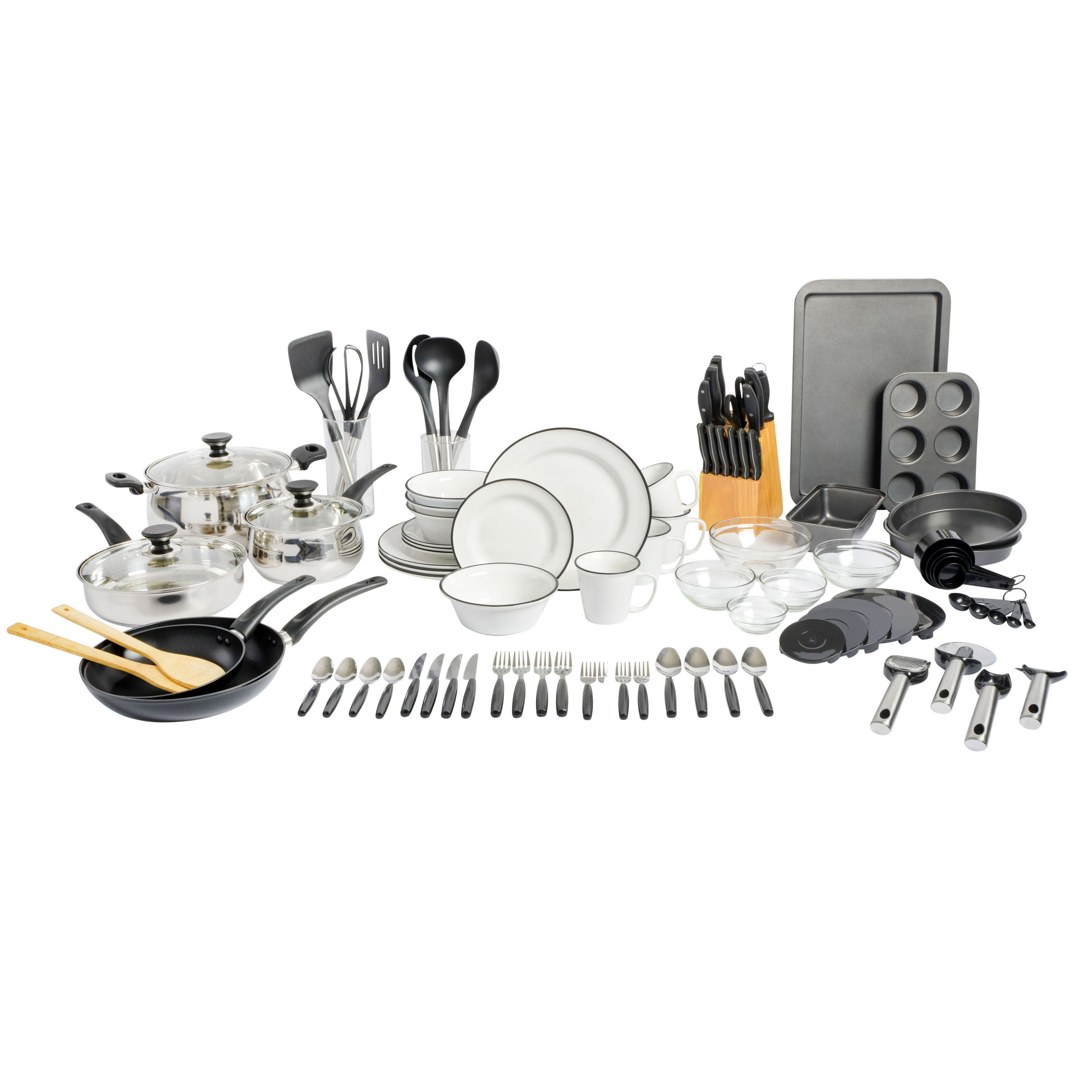 Gibson Home 95-Piece Complete Kitchen Starter Kit | Wayfair