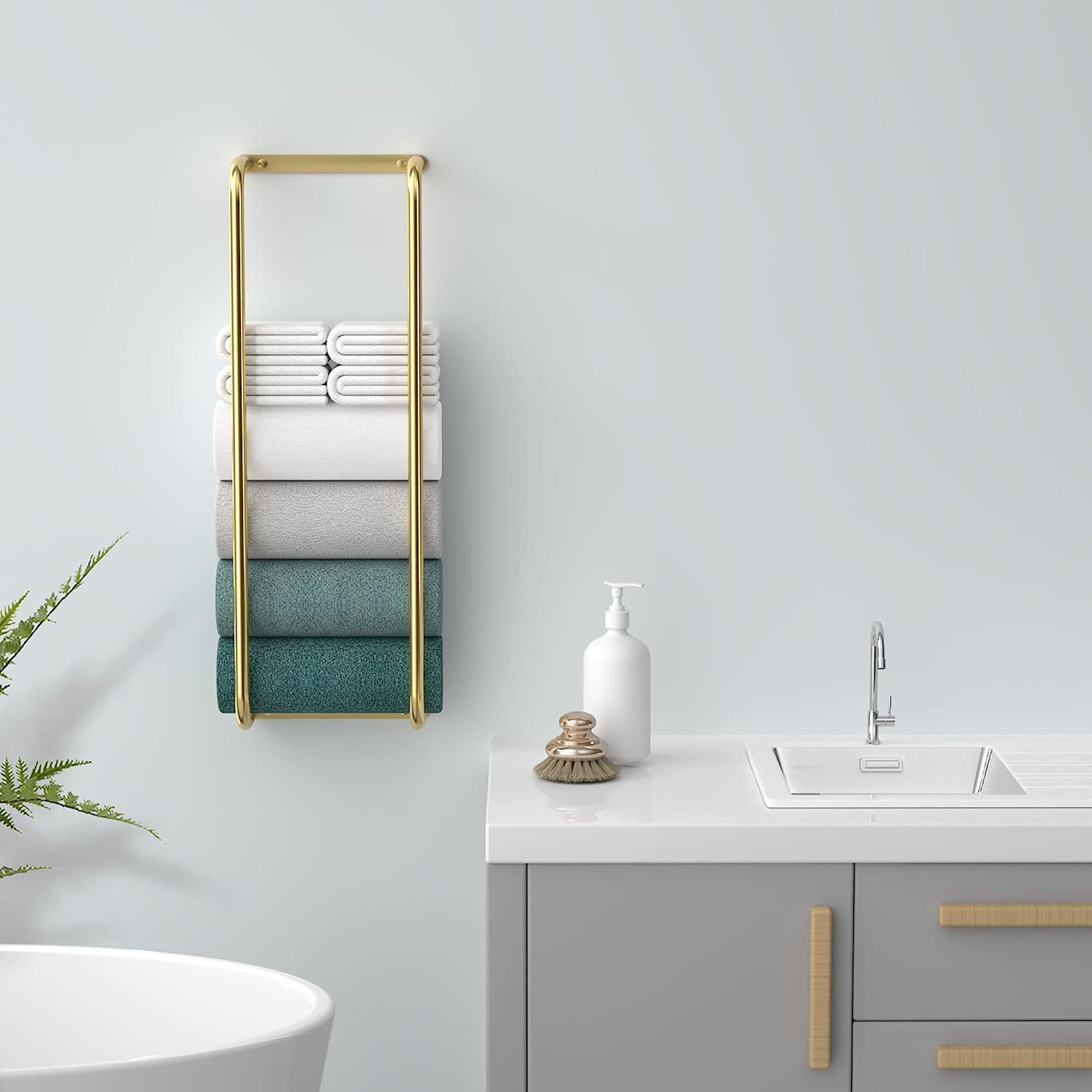 BINNBOX Wall Mounted Towel Rack | Wayfair