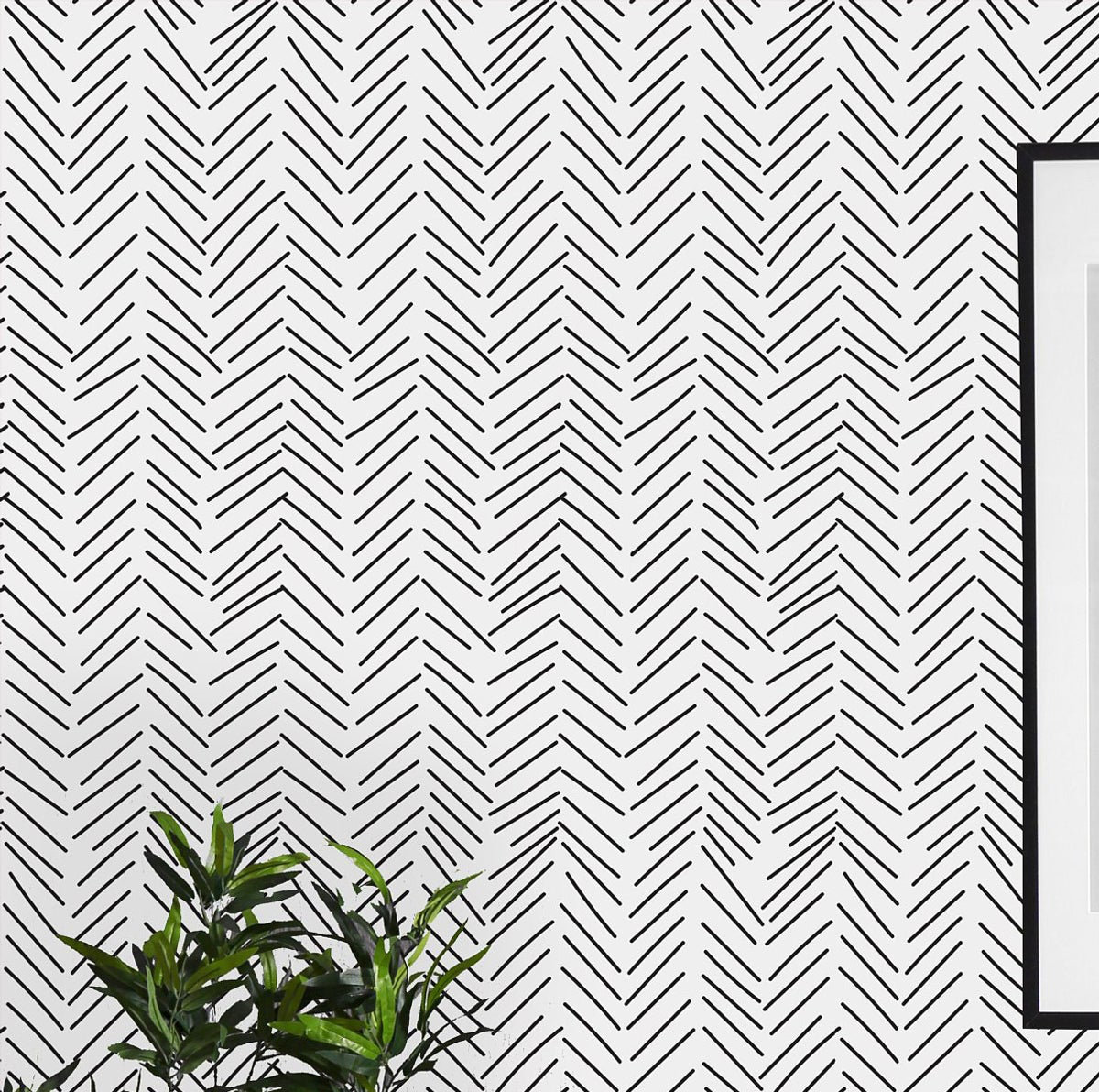 UniQstiQ Peel & Stick Geometric Wallpaper | Wayfair