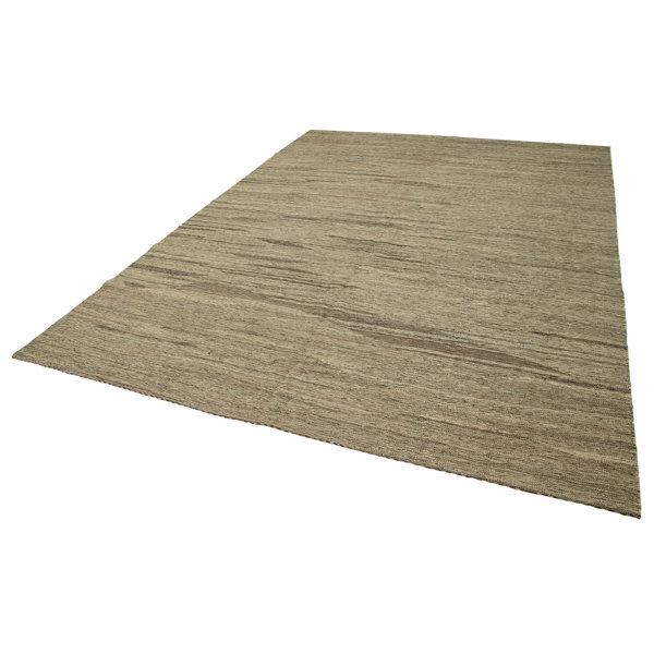 Gracie Oaks Hoxton Zollanvari Hand-Knotted Cotton/Wool Beige Rug ...